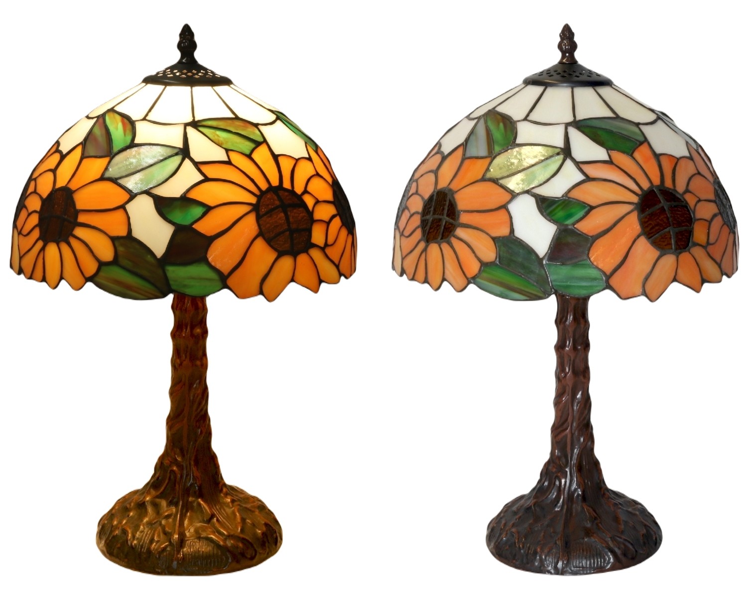 Sunflower Lamp (Medium) 46cm With 30cm Shade Dia.