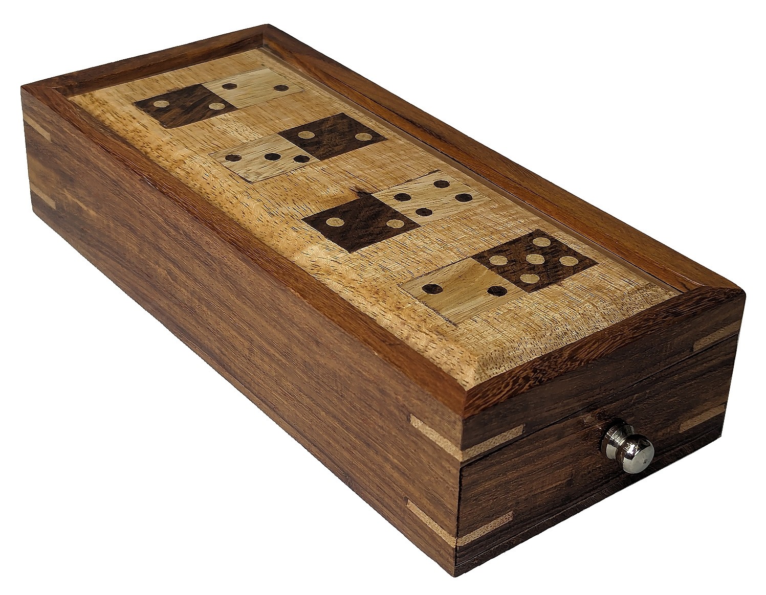 Two Tone Dominos Box - 22cm