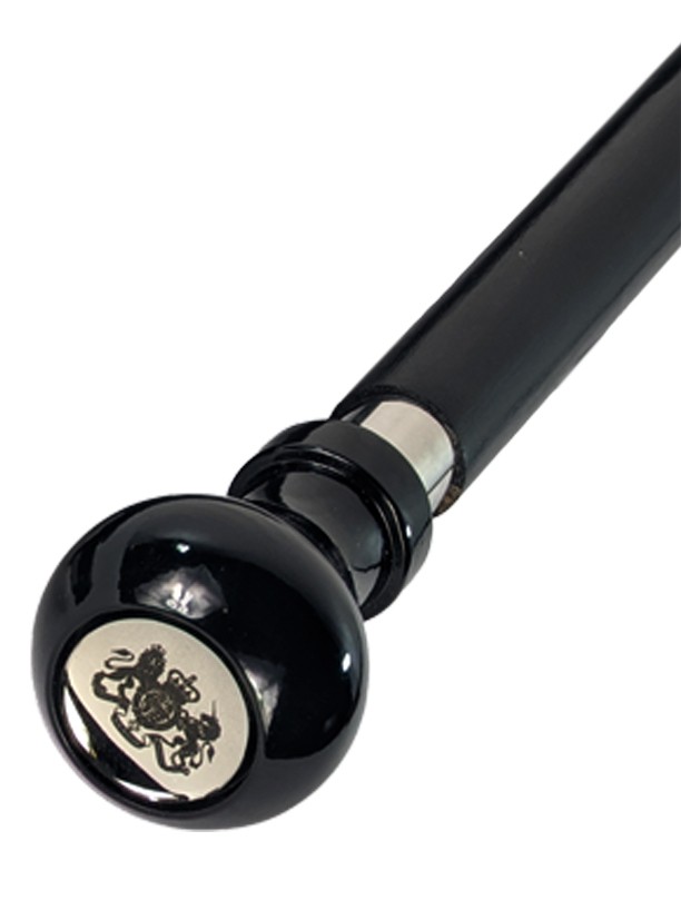 Heraldic Royal Coat of Arm Logo Swagger Cane / Walking Stick 95cm