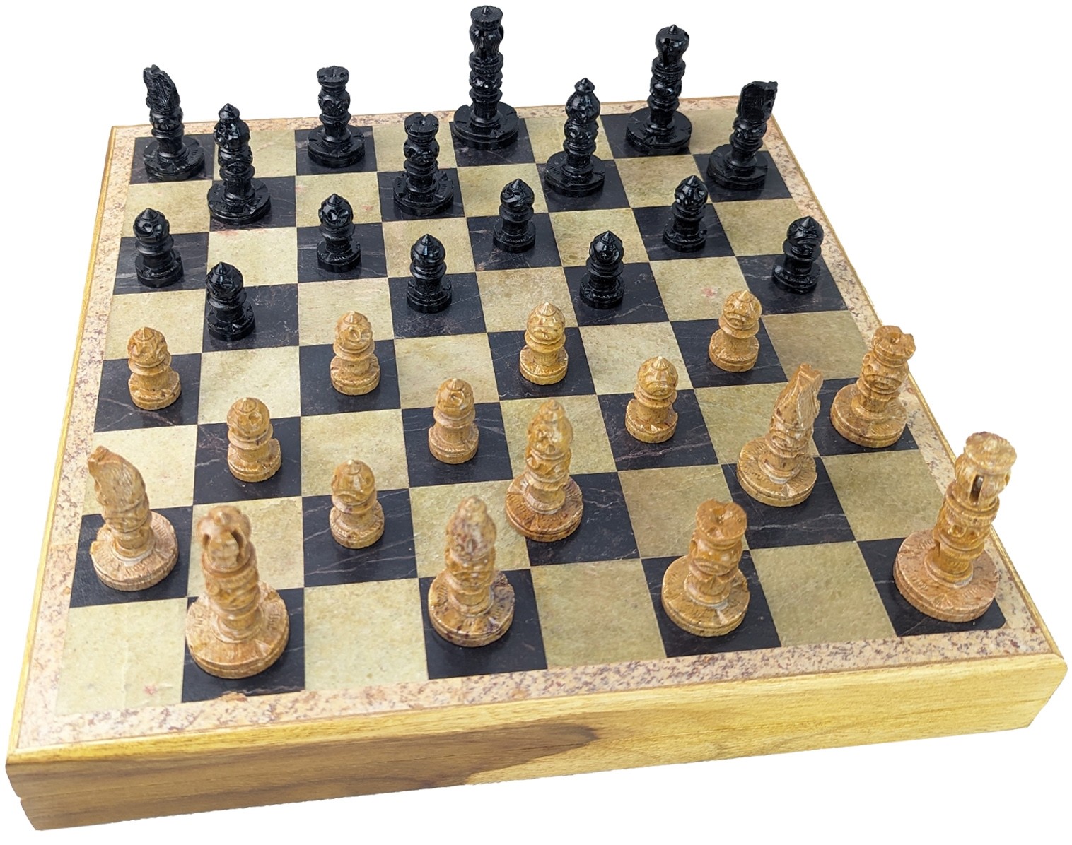 Soap Stone Chess Box 30cm