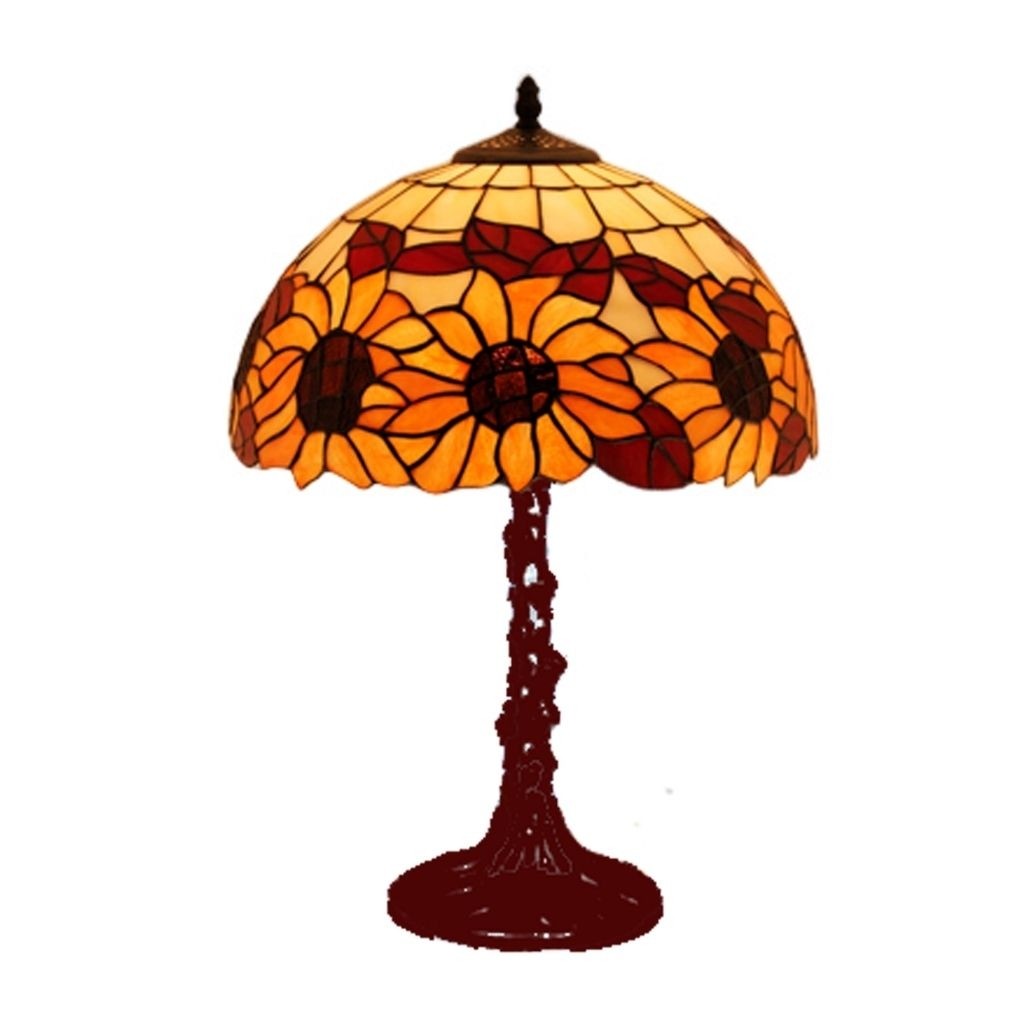 Large Tiffany Lamp - Sunflower Design 2