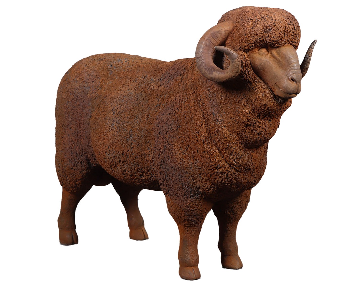 Merino Ram - 110cm - Rust Finish