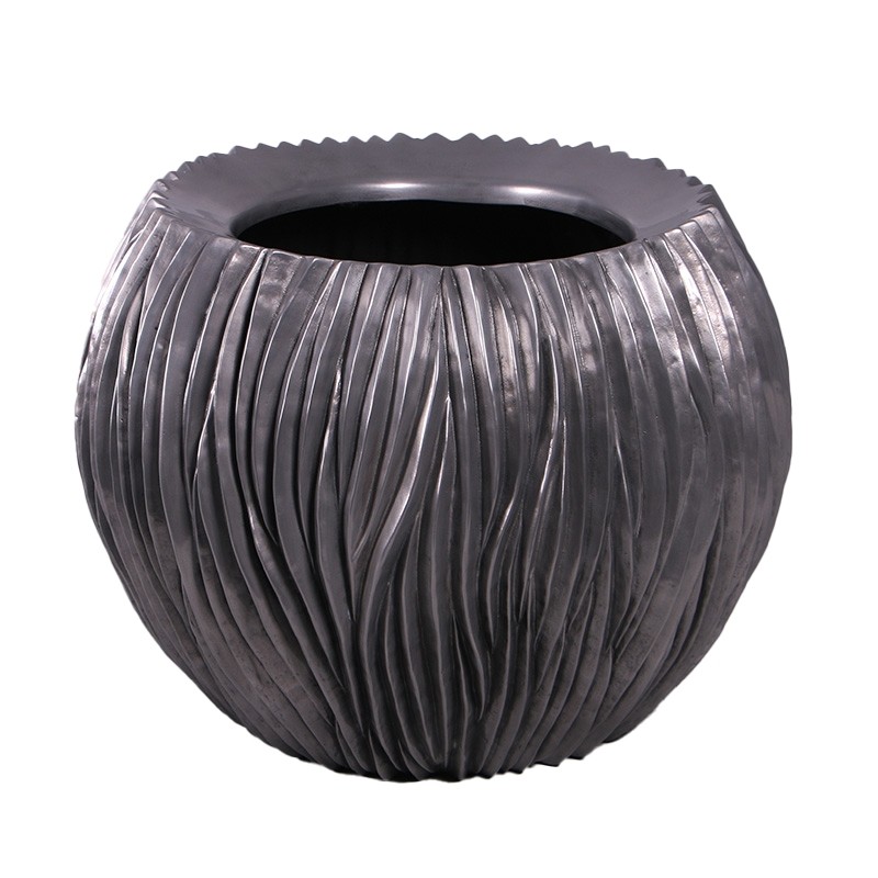 Alon Bowl - 46cm - Polished Aluminium Finish